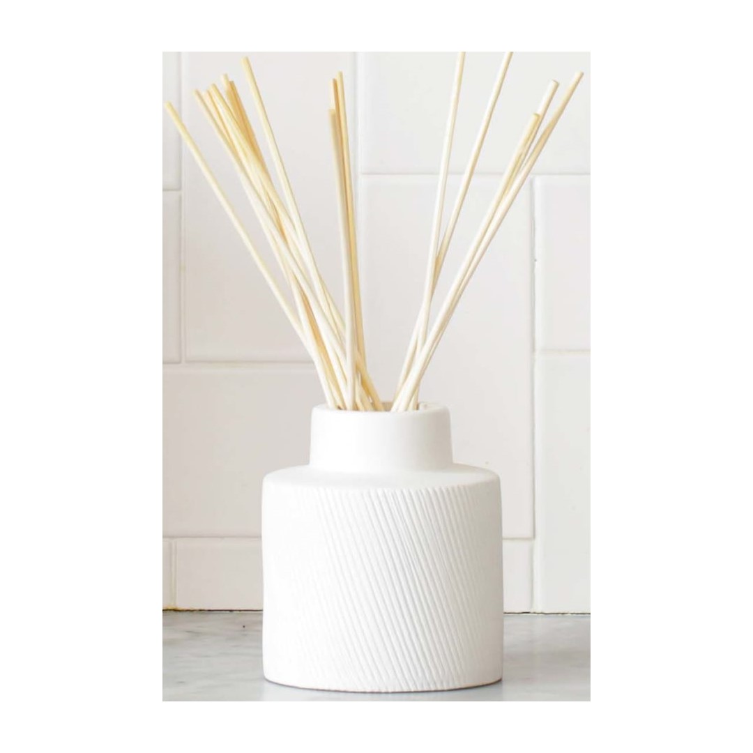 Spoil Basketwtw-diffusers-white-cement-wooden-sticks