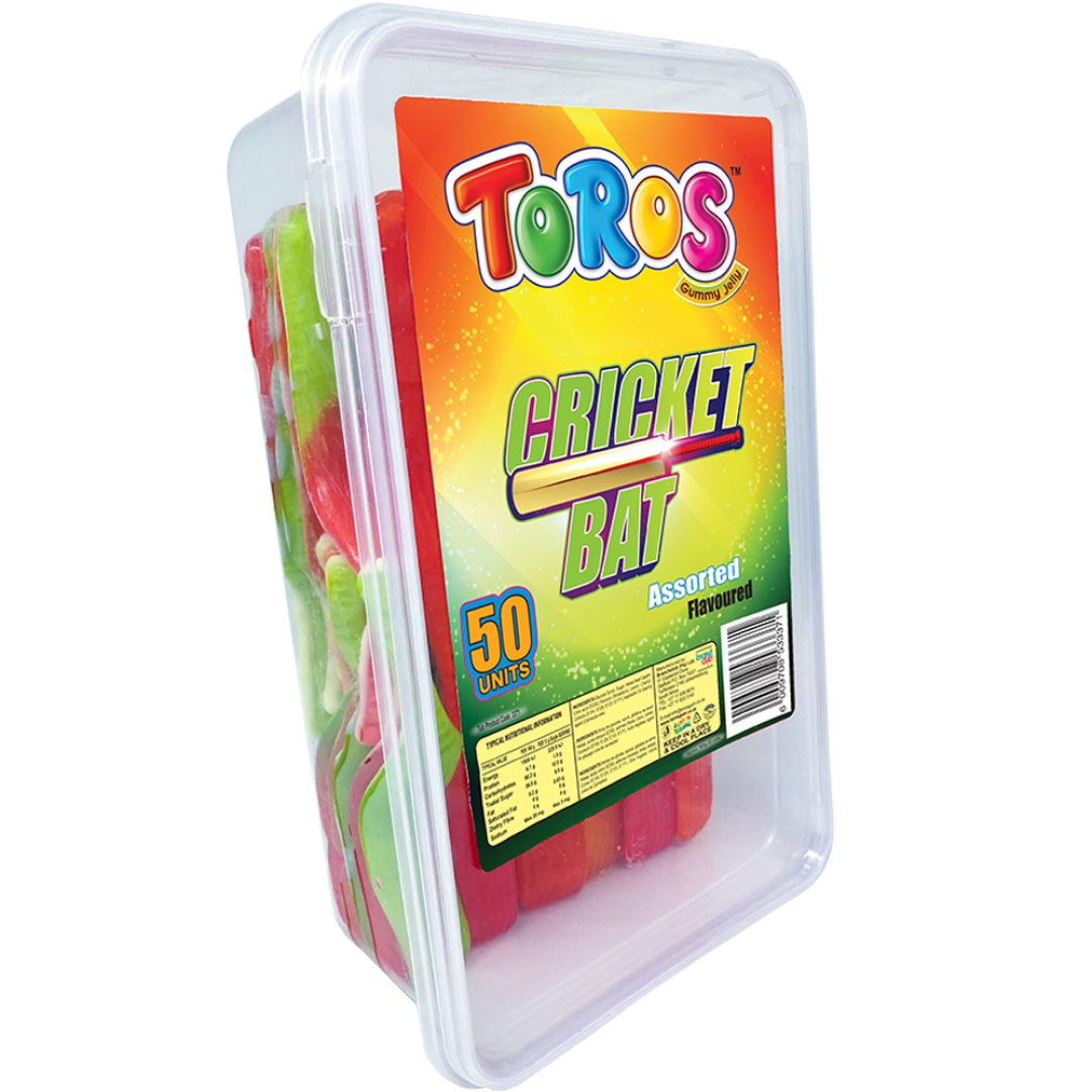 Spoil BasketToros Tub – Cricket Bat Assorted Flavours 50 pieces